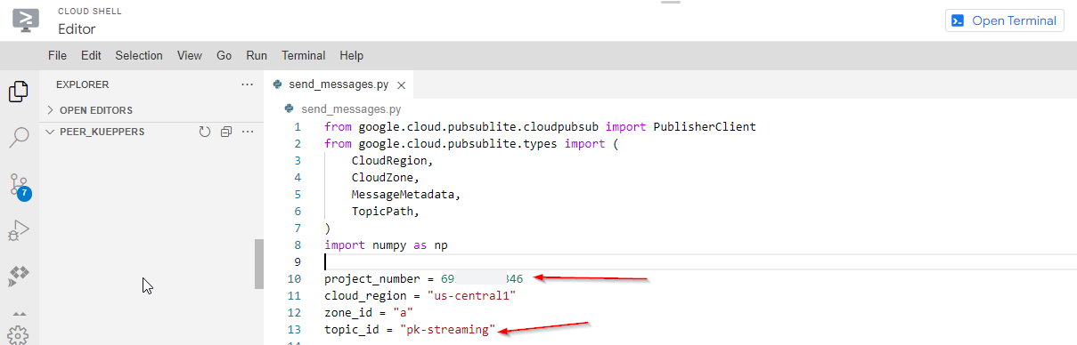 Lab "Realtime Analytics: PubSubLite Data Aggregation with Spark Streaming"